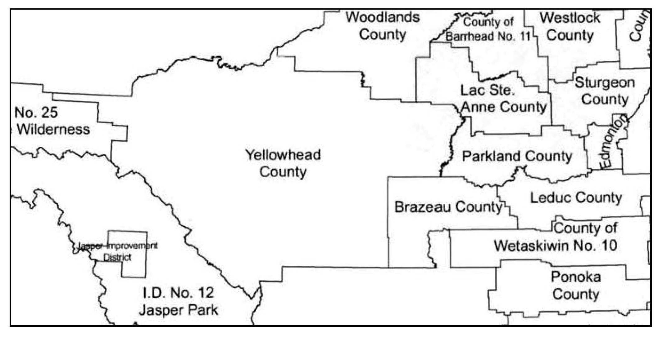 Yellowhead County Maps West Yellowhead Regional Waste Management