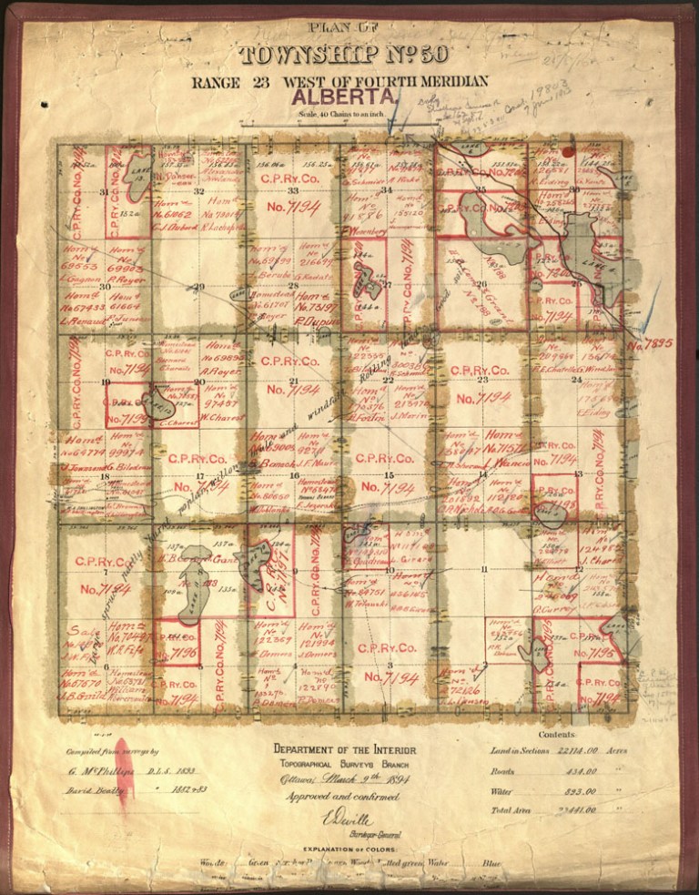Township maps at the Provincial Archives of Alberta – RETROactive